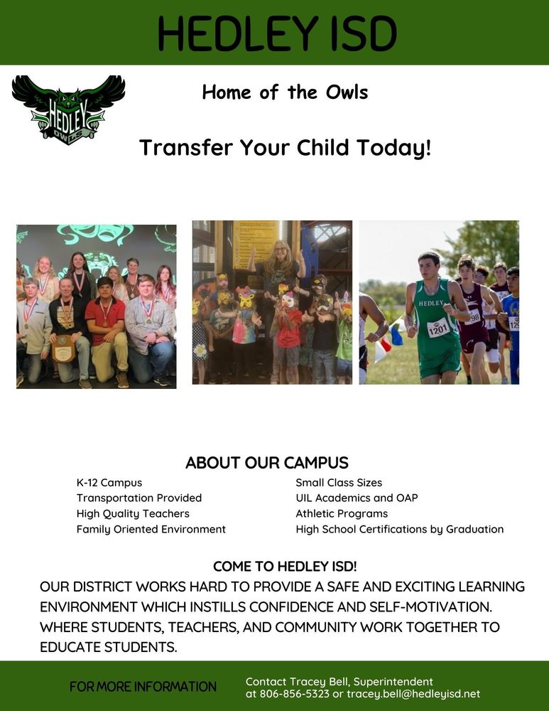 News | Hedley Independent School District